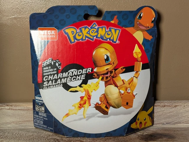 CHARMANDER MEGA CONSTRUX Building Blocks Set Pokemon 180 pieces Mattel ...