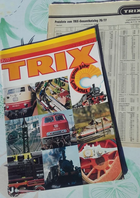 TRIX H0 TOTAL Catalog 1976 /77 Price List Model Railway Minitrix Track ...