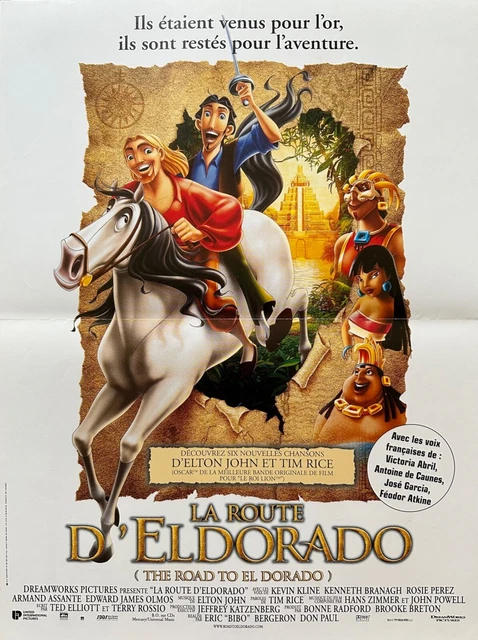 AFFICHE CINÉMA LA ROUTE D'ELDORADO 40x60cm Poster / Dreamworks Studios EUR 9,00 - PicClick FR