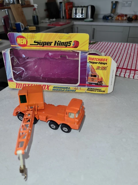 MATCHBOX SCAMMELL MOBILE Crane Laing K12 Super Kings Toy Model Vintage ...