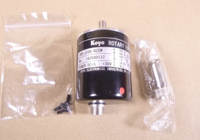 TRD-J100-RZCW KOYO MEDIUM Duty Incremental Encoder 8mm Solid Shaft Push ...