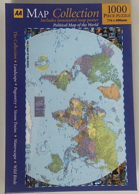 AA MAP COLLECTION 1000 Jigsaw Puzzle Political Map Of The World ...