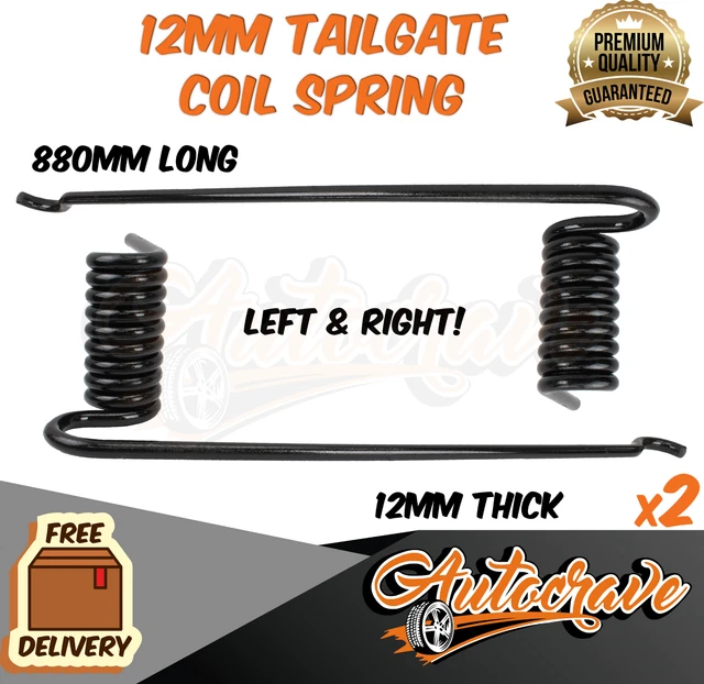 2X 12MM TRAILER Tail Gate Horse Float Tailgate Coil Spring Ramp Door ...