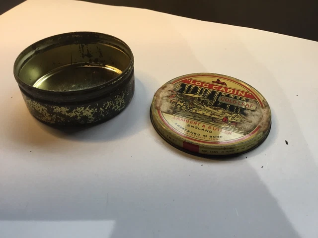 LOG CABIN GOLD LEAF LAMBERT & BUTLER Tobacco Tin Vintage £10.50 ...