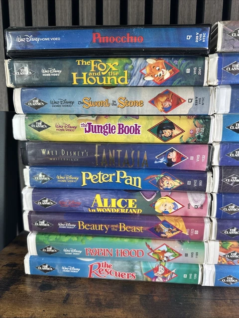 DISNEY BLACK DIAMOND VHS Tape Lot Complete Set Clamshell & Banned ...