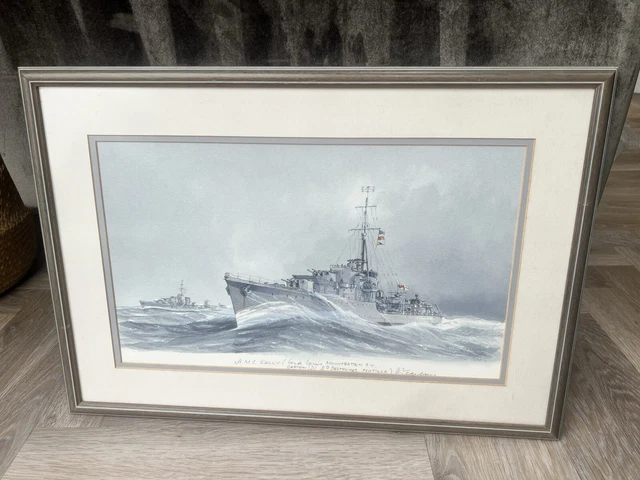 HMS KELLY (LORD Louis Mountbatten Royal Navy) limited edition print £75 ...