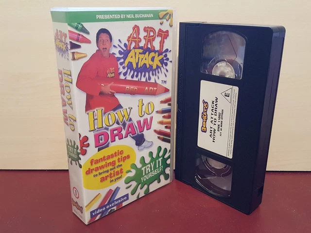 ART ATTACK - How To Draw - PAL VHS Video Tape (T18) £9.99 - PicClick UK