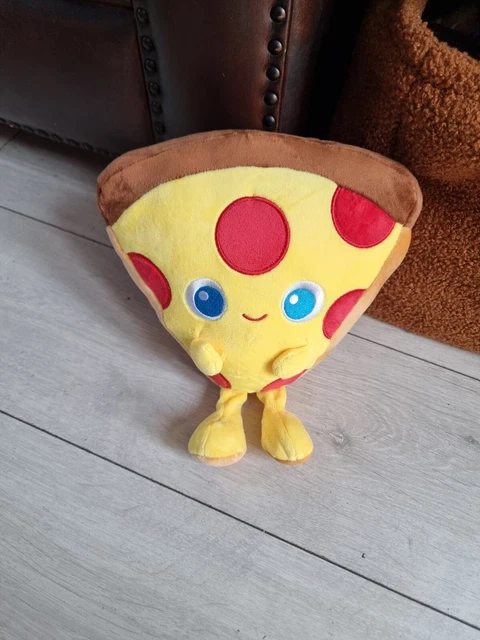 SQUASHY PAWS FOOD Pizza Soft Squishy Cuddly Plush Toy 26cm £5.43 ...