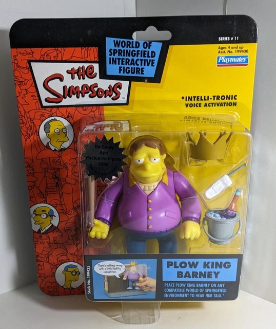 THE SIMPSONS PLOW King Barney Figurine Series 11 By Playmates 2002 New ...