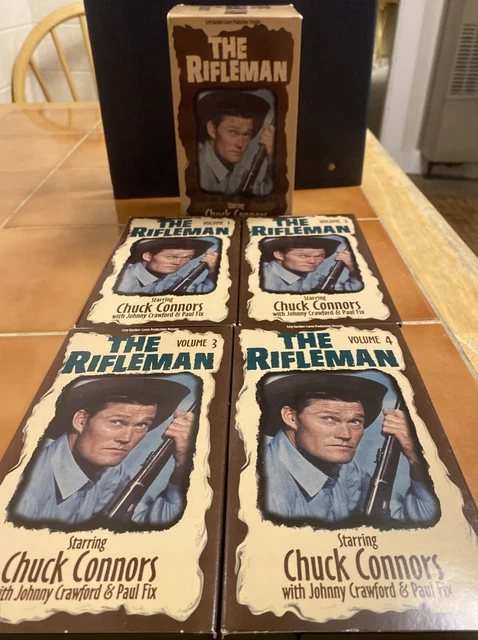 THE RIFLEMAN (4) VHS Box Set CHUCK CONNORS Complete In Original Box ...