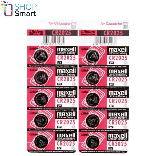 10 MAXELL CR2025 Lithium Piles 3V Boutons Cellule DL2025 Exp 2029 Neuf EUR 11,89 - PicClick FR