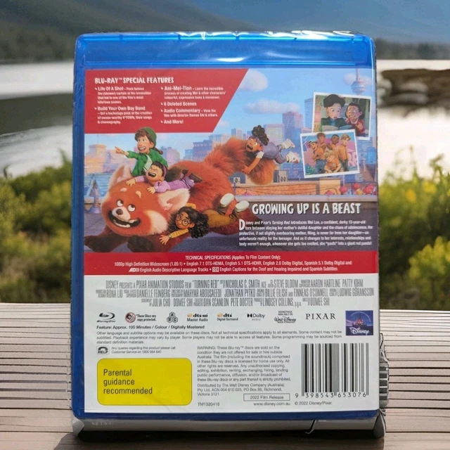 TURNING RED DISNEY Pixar Blu Ray 2 Disc All Regions Young Teen Brand ...
