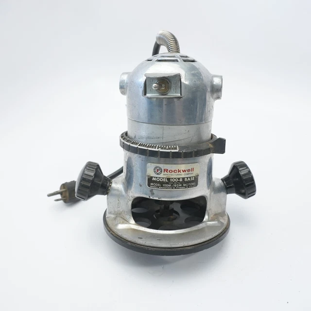ROCKWELL MODEL 100-M Motor and 100-B Base Router Vintage $209.95 - PicClick