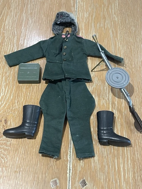 ACTION MAN PALITOY Russian Infantry uniform with Accessories vintage ...