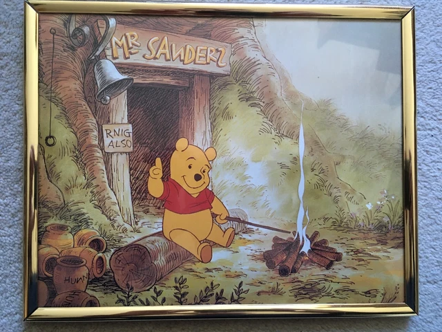 FRAMED PRINT - Winnie The Pooh At Mr. Sanders £4.82 - PicClick UK