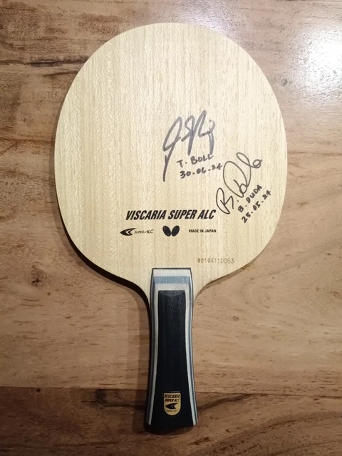 BUTTERFLY VISCARIA SUPER ALC | Autogramme Timo Boll & Benedikt Duda ...