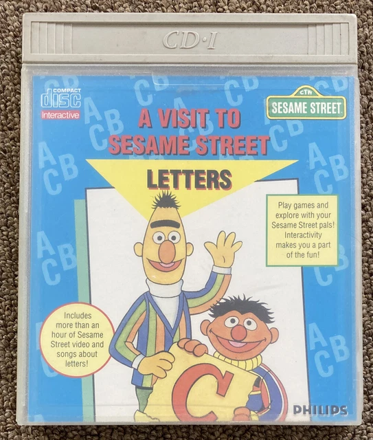 A VISIT TO Sesame Street Letters Philips CD-i cdi Compact Disc ...
