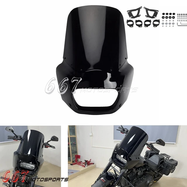 Motorcycle Windshields Memphis Shades Batwing Fairing For Harley Dyna ...