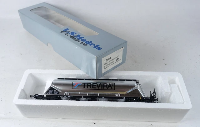 LS MODELS 12504 ABS Silo Transportwagen Treviraa SNCB DC H0 OVP schöner ...