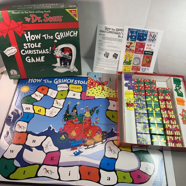 DR. SEUSS &HOW The Grinch Stole Christmas" Board Game Complete 2000 ...