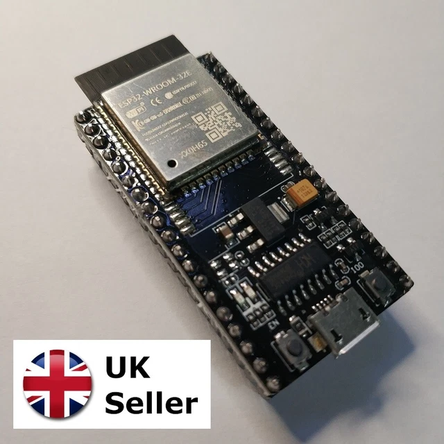 ESP32 + OPTIONAL case : ESP32-WROOM-32E : Development Board Dual Core ...