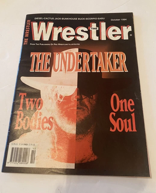 VINTAGE THE WRESTLER Magazine October 1994. The Undertaker/WWF/WCW £5. ...