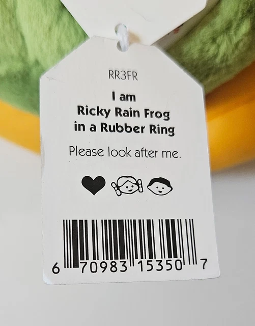 JELLYCAT : RICKY Rain Frog In A Rubber Ring (Retired) & Goggles ~ BNWT ...