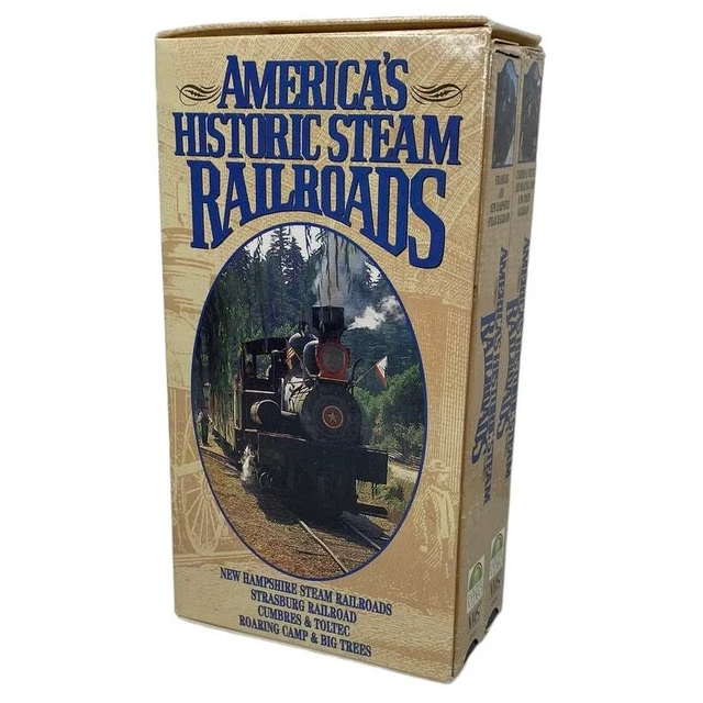 AMERICA'S HISTORIC STEAM Railroads VHS Set - 2 VHS in Set £11.81 ...