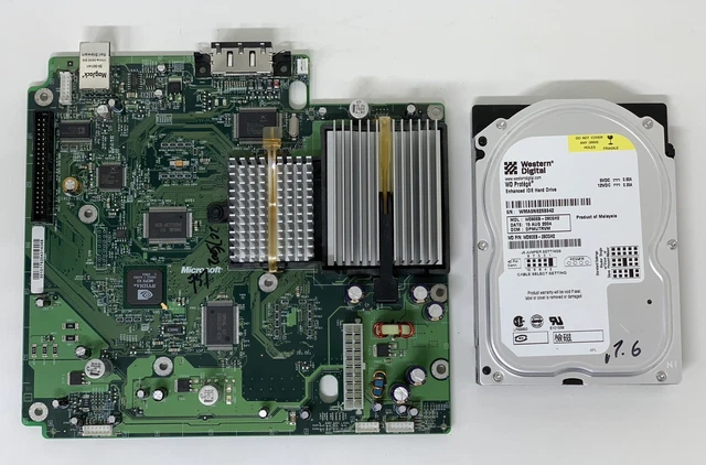 ORIGINAL XBOX CLASSIC - Mainboard - v1.6 + Festplatte - unmodifiziert ...