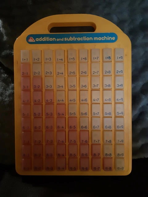 VINTAGE ELC ADDITION And Subtraction Machine Childs Learning Aid Toy £ ...