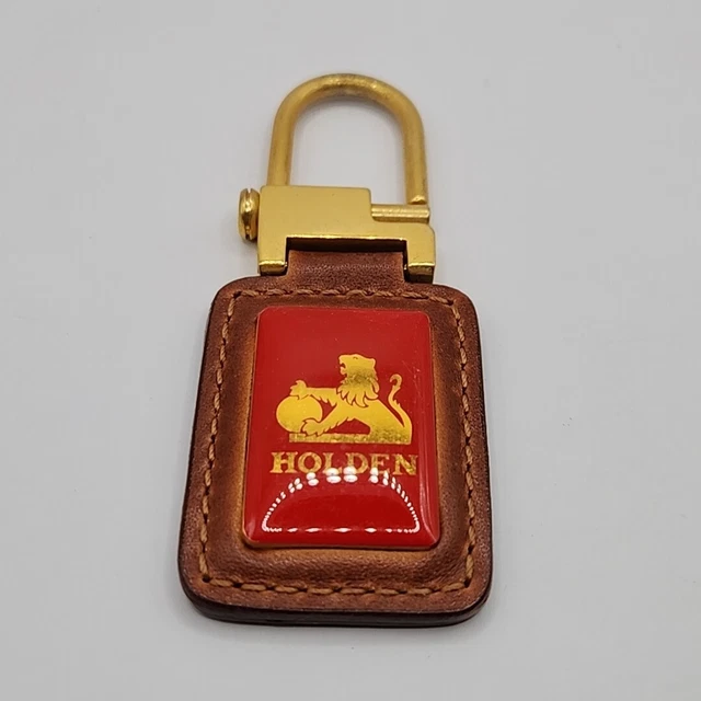 HOLDEN LION LOGO Genuine Leather Vintage Keyring Keychain Fob GMH $59. ...