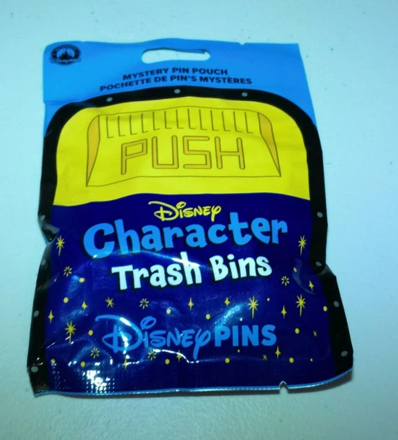 DISNEY PARKS 2025 Character Trash Bins Cans Mystery Pins Pouch Pack ...
