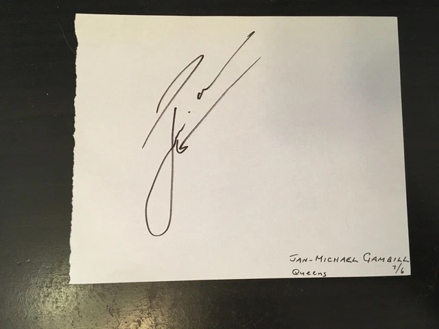 JAN MICHAEL GAMBILL - American Tennis Player - Signed Autograph Album ...