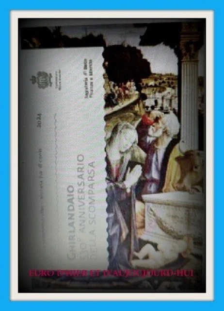 PREVENTE 2 EURO Saint-Marin 2024 530 ans de la mort de Domenico Ghirlandaio EUR 41,62 - PicClick FR