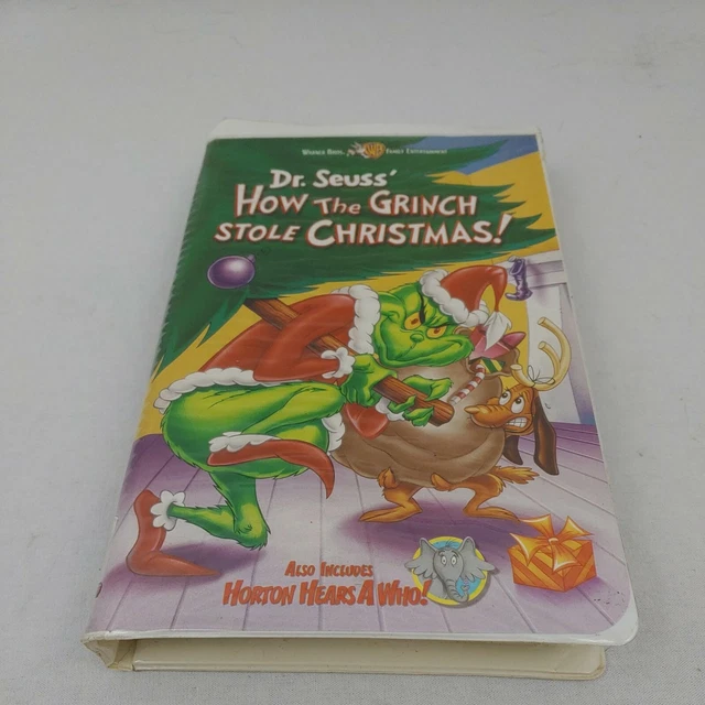 DR. SEUSS HOW The Grinch Stole Christmas! VHS Movie Clamshell Horton ...