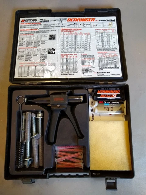 EPCON DERRINGER ITW Ramset Redhead Epoxy Anchoring System KIT w/ Parts ...