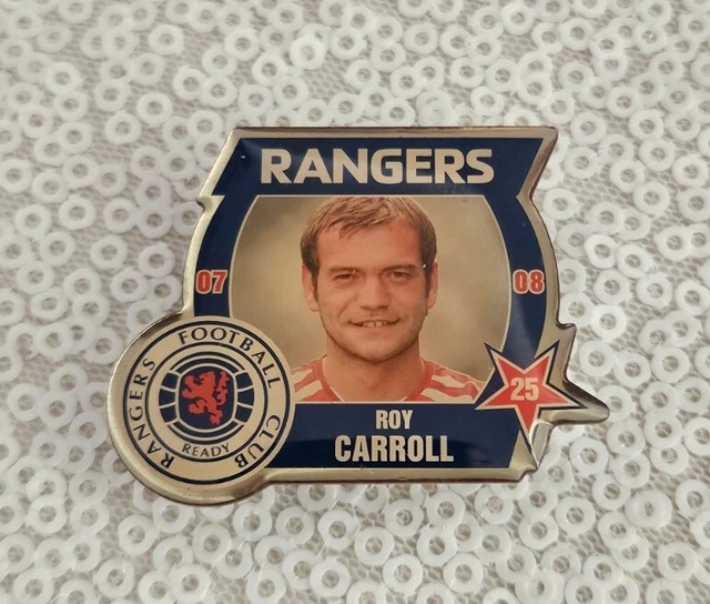 GLASGOW RANGERS ROY Carroll Vintage Pin Badge Rfc Rare £9.95 - PicClick UK