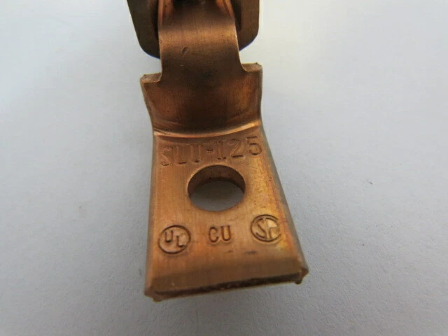 ILSCO SLU-125 1-HOLE Copper Solderless Lug 8-1/0 AWG 17/64"Bolt USED $5 ...