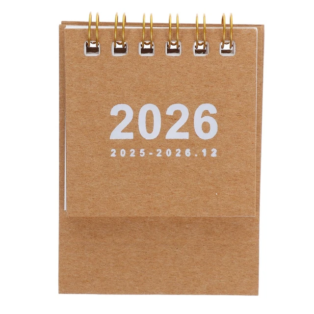 MINI DESK CALENDAR 2026 2025-2026 Uk Desktop Small-sized Creative £5.34 ...