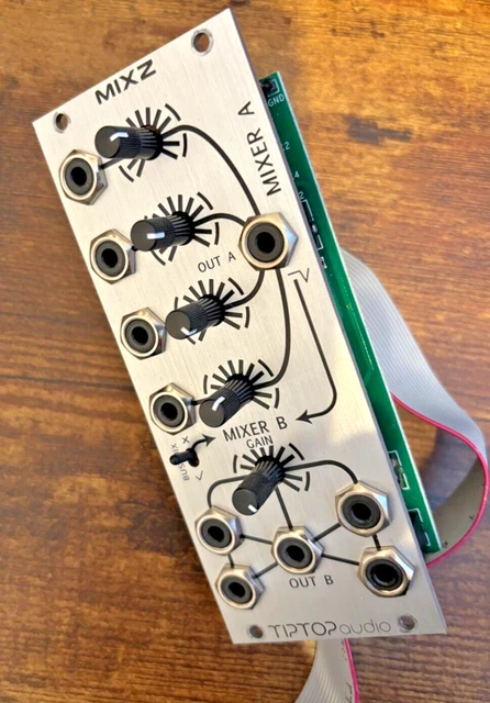TIPTOP AUDIO MIXZ Dual Audio/CV/Gate Eurorack Mixer Module (silver) £40 ... TIPTOP AUDIO MIXZ Dual Audio/CV/Gate Eurorack Mixer Module (silver) £40 ...