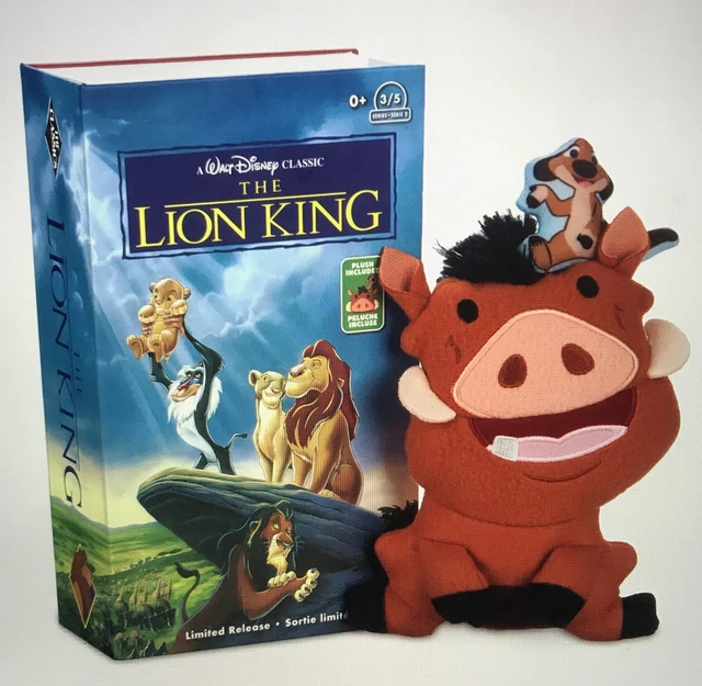 TIMON AND PUMBAA VHS Plush Disney The Lion King Small 8'' Limited ...