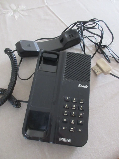 TELEPHONE FIXE VINTAGE "Alcatel" Bleu Marine EUR 15,30 - PicClick FR
