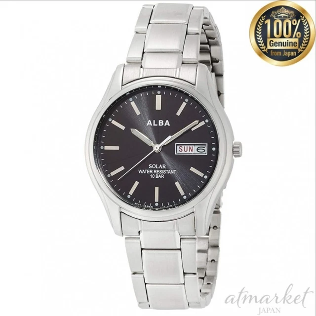 NEW ALBA WATCH Solar Hard Rex Waterproof (10 atm) pair AEFD540 Men's ...
