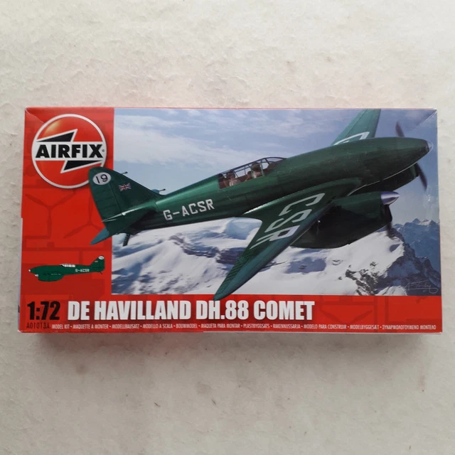 AIRFIX A01013A 1:72 Scale De Havilland DH.88 Comet Plastic Model Kit £ ...