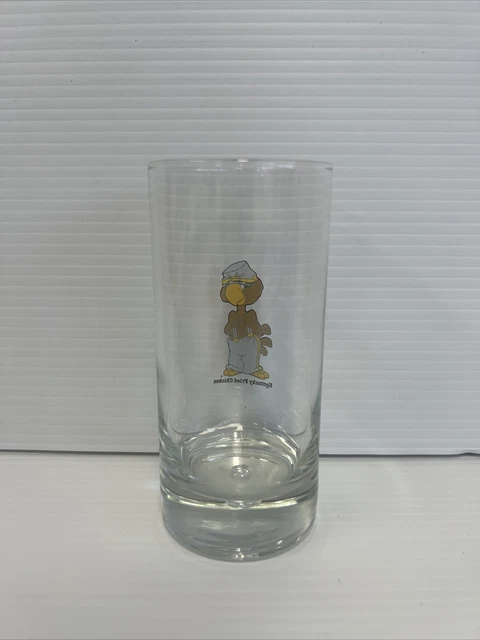 VINTAGE 1970S GLASS Kentucky Fried Chicken KFC Charlie Chicken High ...