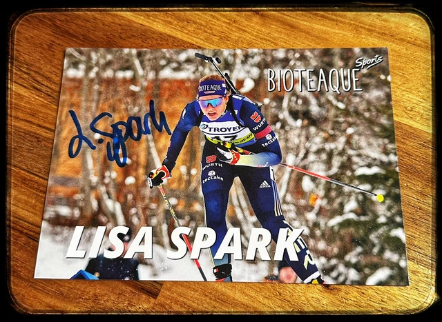 NEU * AUTOGRAMMKARTE von Lisa Spark * Biathlon * Wintersport * BRAND ...