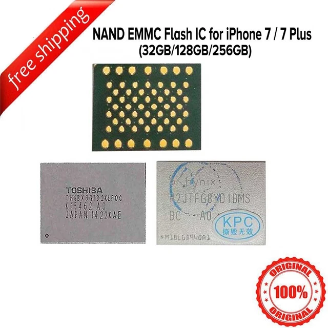 ORIGINAL NAND EMMC Flash IC for iPhone 7 / 7 Plus (32GB/128GB/256GB) - USED $49.00 - PicClick AU