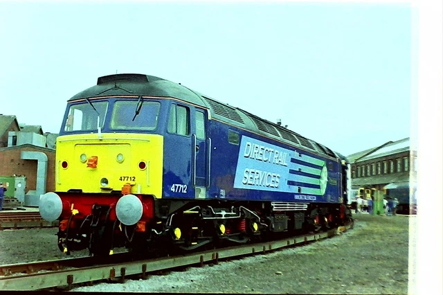 35MM RAILWAY COLOUR Negative Class 47 712 in Eastleigh Works £1.95 ...