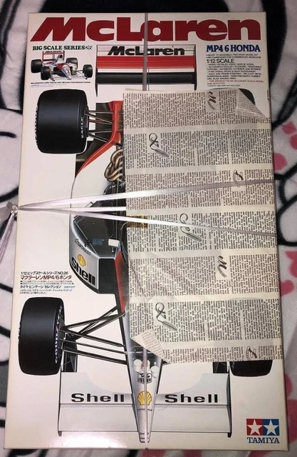 MCLAREN HONDA 1/12 MP4/6 Model Kit Ayrton Senna Gerhard Berger toy ...