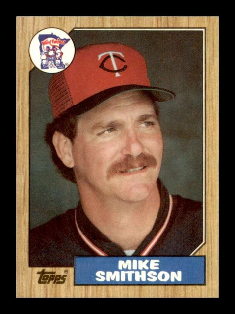 1987 TOPPS TIFFANY Mike Smithson #225 Minnesota jumeaux NEUF OU MIEUX ...
